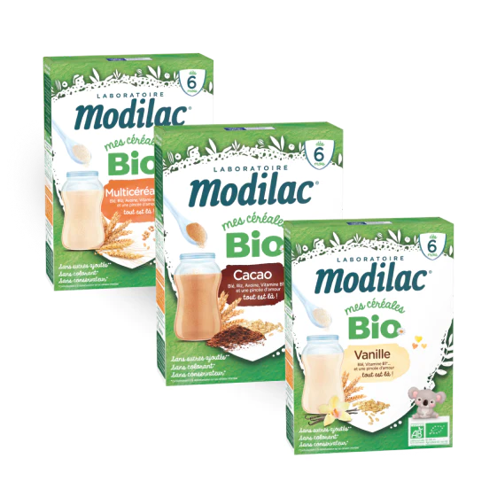 Céréales bio, dès 6 mois – Modilac